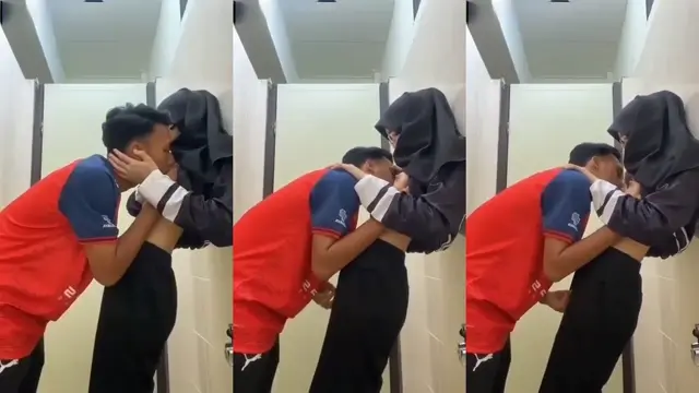 Jilbab Hitam Sepong Tempat Umum - Indo18